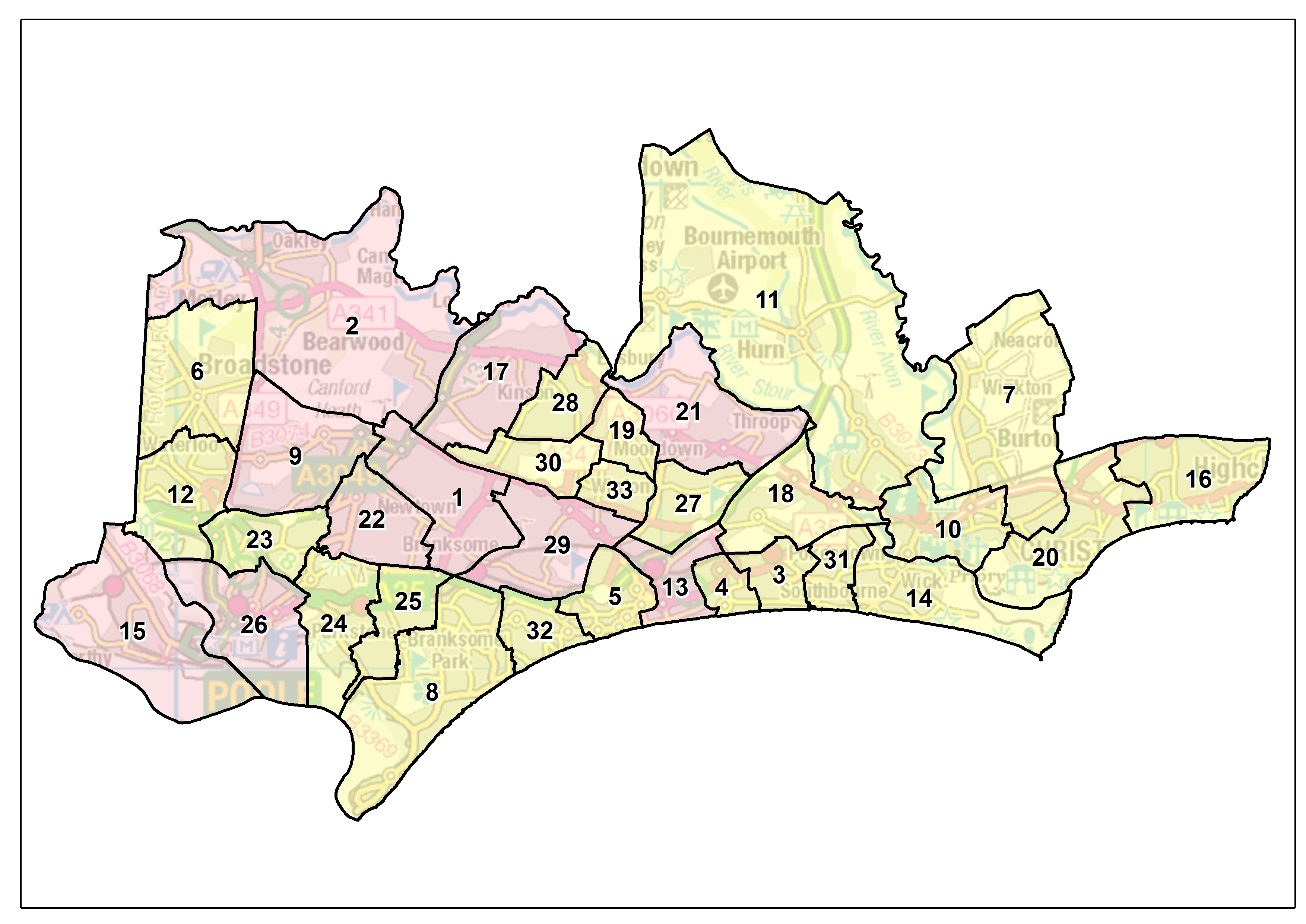 Ward boundaries finalised for new (BCP) Bournemouth, Christchurch and ...